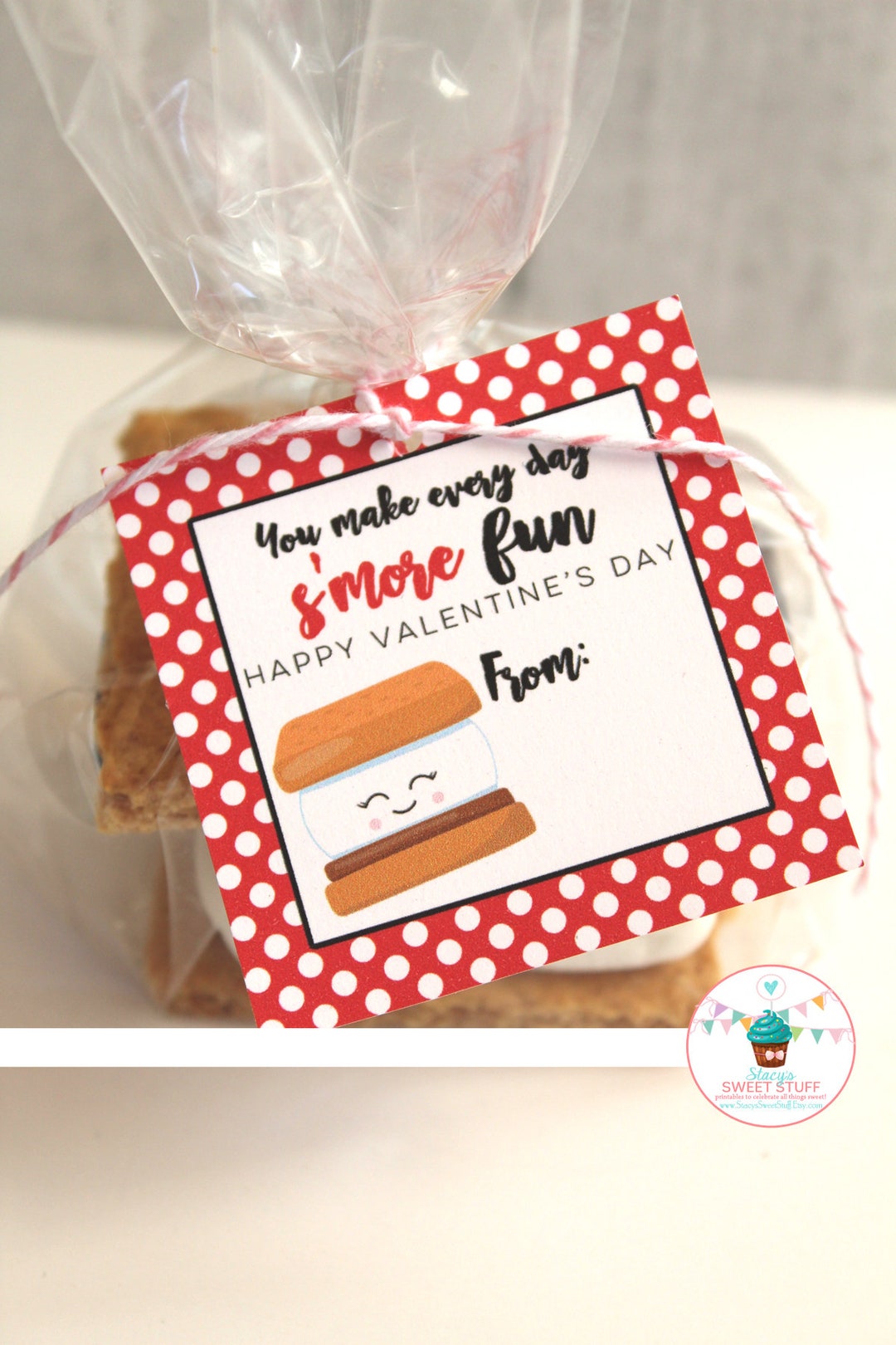 Smore Valentine, S'more Valentine, Printable Valentine, Valentine Tag ...