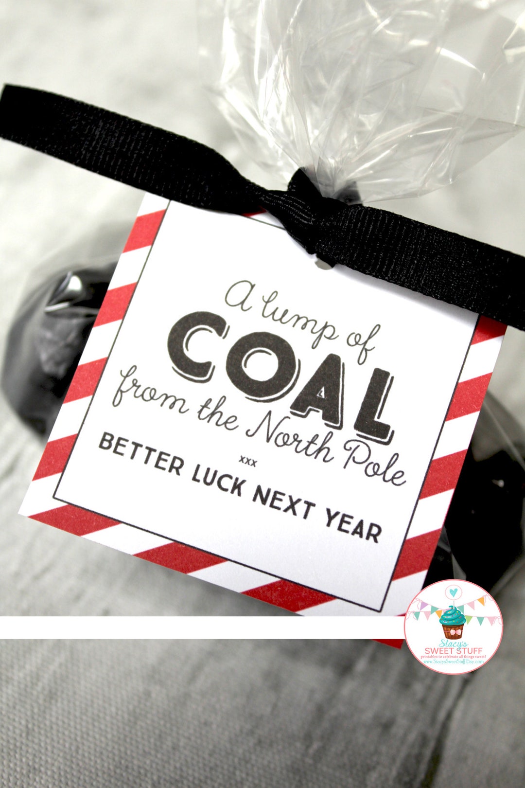 Coal Christmas Tag, Christmas Tag, Printabletag, Printable Christmas ...
