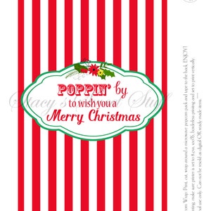 Christmas Microwave Popcorn Wrapper, Christmas Popcorn, Christmas ...