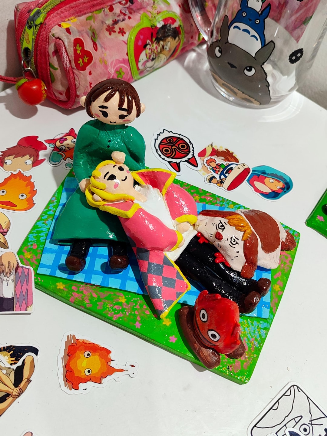 Howl & Sophies Magical Picnic Handmade Clay Art for Studio Ghibli ...