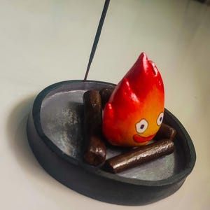 Calcifer Clay Tray - Calcifer Decoration Howl's Moving Castle - Etsy