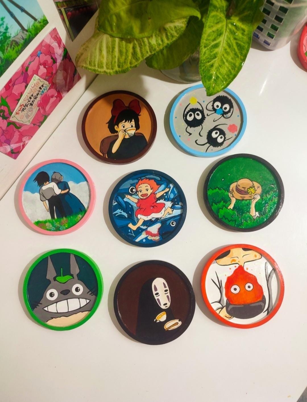 Studio Ghibli Clay Trays Hand Painted Ghibli Trinket Dishes - Etsy