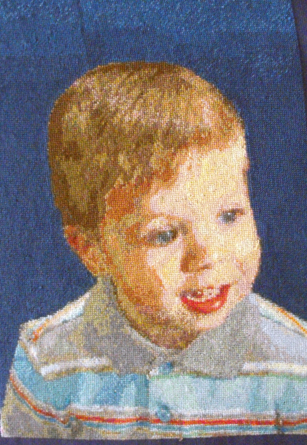 Custom Hand-stitched Cross Stitch Portrait From Your Photograph - Etsy