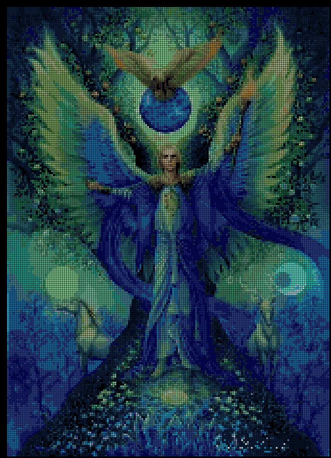 Original Counted Cross Stitch Pattern: "aliki Okuda's Earth Goddess ...