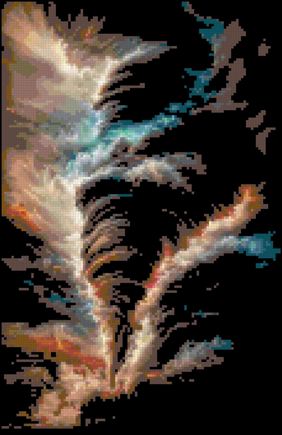 A Funnel to Heaven Original Counted Cross Stitch Pattern - Etsy