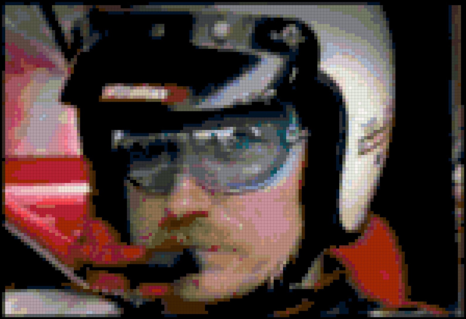 Dale Earnhardt "the Intimidator" - Original Counted Cross Stitch ...