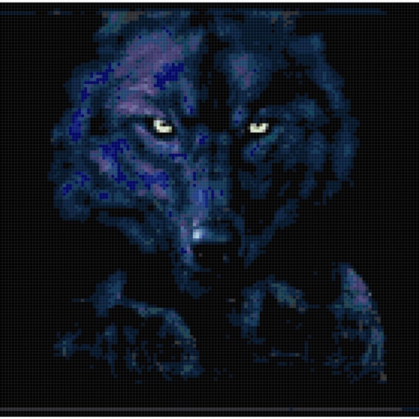 Wolf Cross Stitch - Etsy