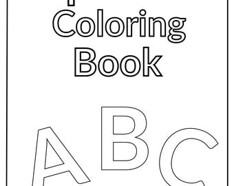 Easter Alphabet Coloring Book - Etsy