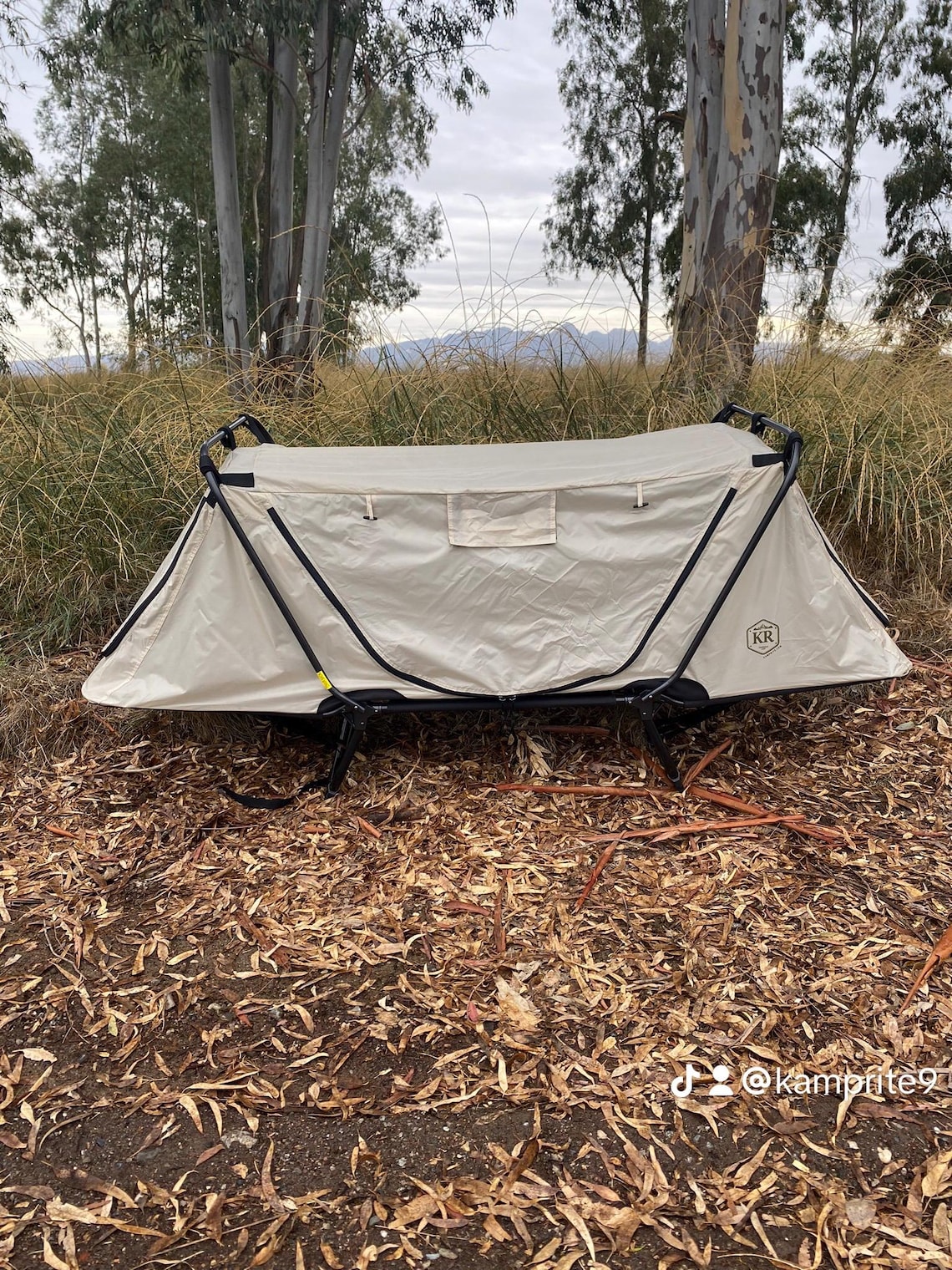 Tent Cot Tan off the Ground 1 Person Shelter for Camping Hunting ...