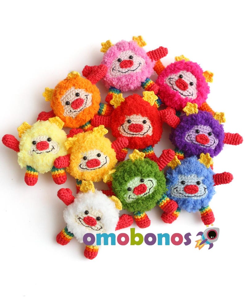 Mini Rainbow Brite Sprites Crochet Pattern – Amigurumi PDF Tutorial ...