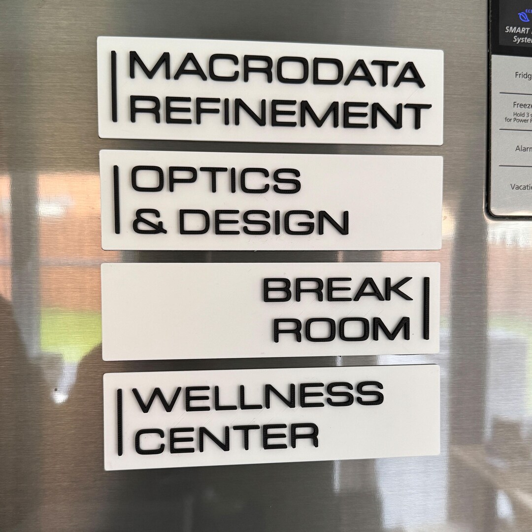 Severance Signs - Fridge Magnets From Severance and Lumon (17cm X 5cm ...