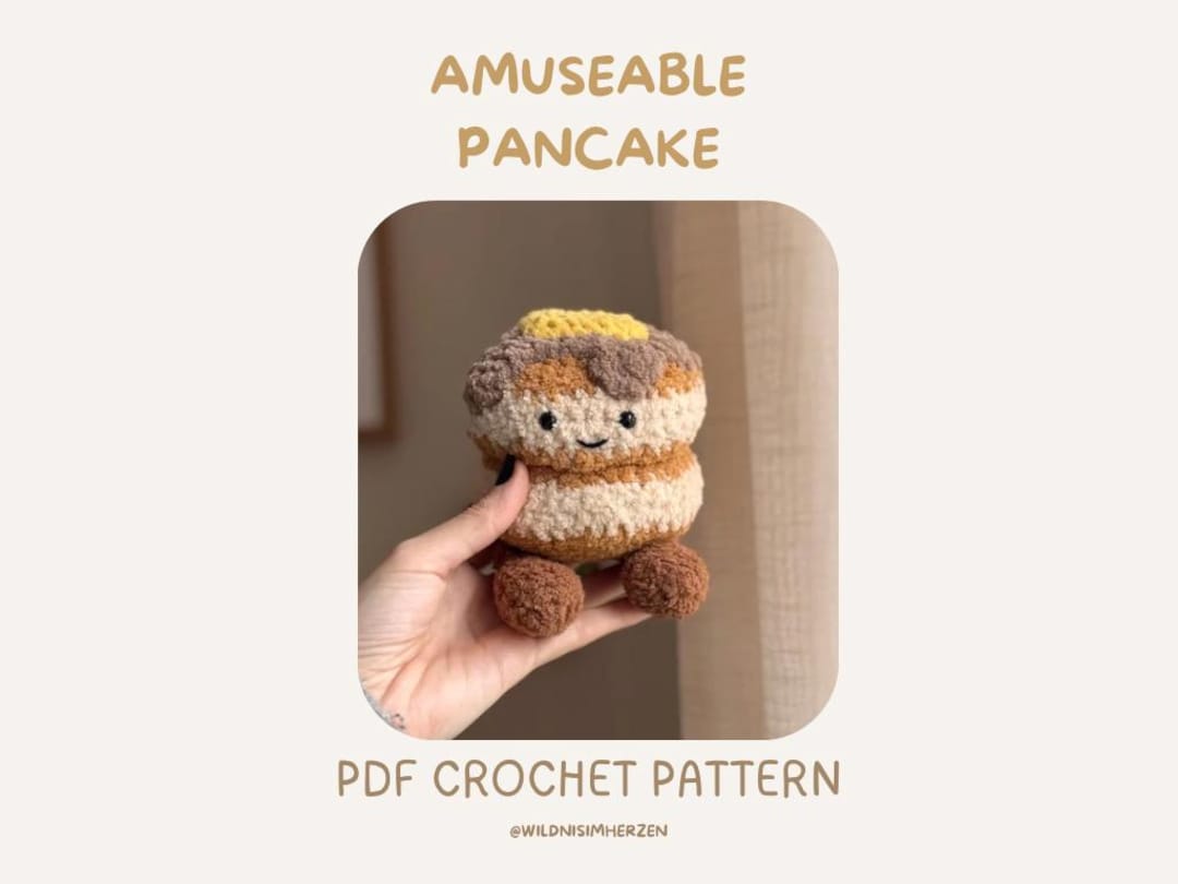 Small Pancake Crochet Pattern / Amigurumi - Etsy