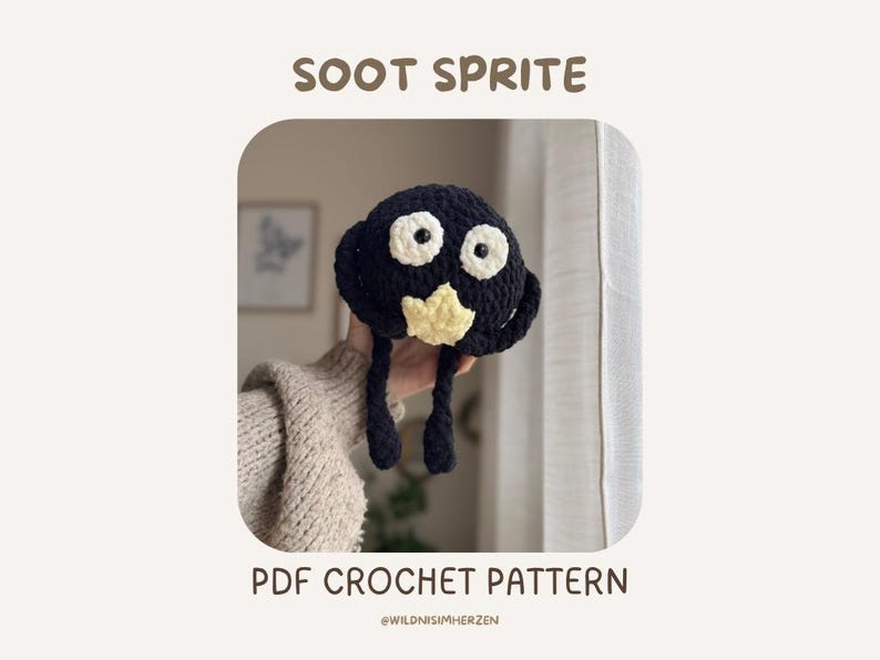 Soot Sprite Crochet Pattern / Amigurumi - Etsy