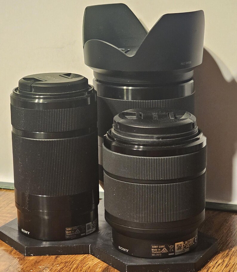 3d-printed Hexagonal Sony Lens Mount – Triple Lens Holder - Etsy