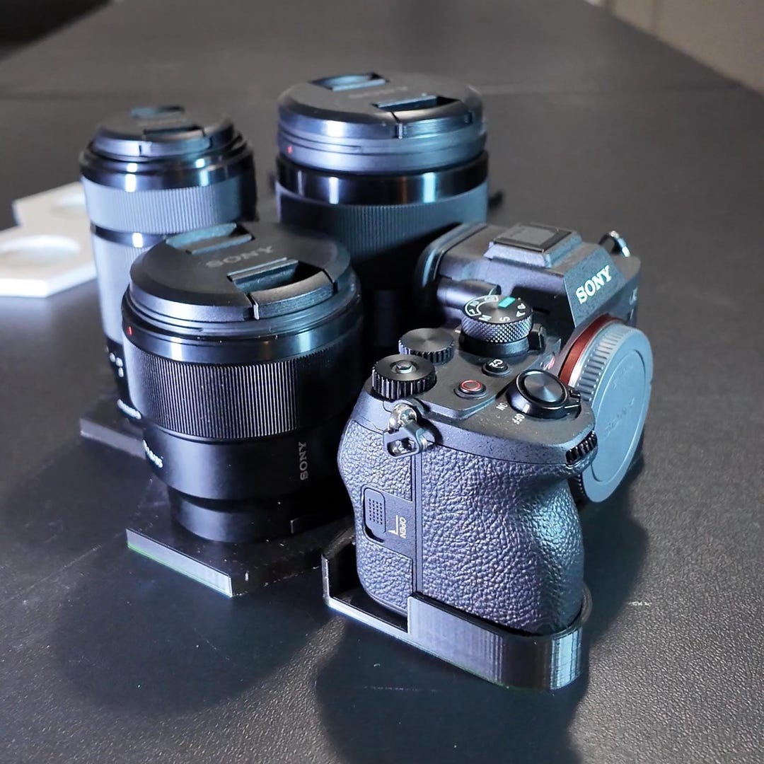 3D Printed Organizer Stand for Sony A7IV & 3 E-mount Lenses - Etsy