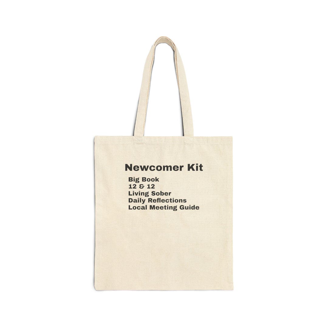 Newcomer Alcoholics Anonymous Recovery Sobriety Canvas Gift Tote Bag - Etsy