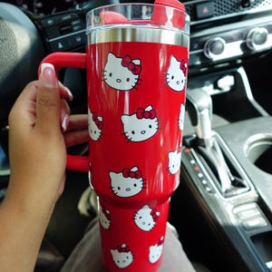 40 OZ Hello Kitty Stanley Cup - Etsy