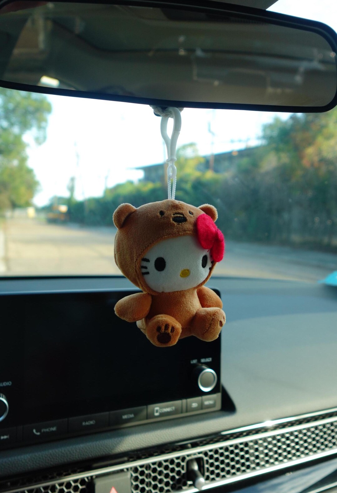 Mini Teddy Hello Kitty Bag Charm/ Keychain/ Hanging Car Ornament - Etsy