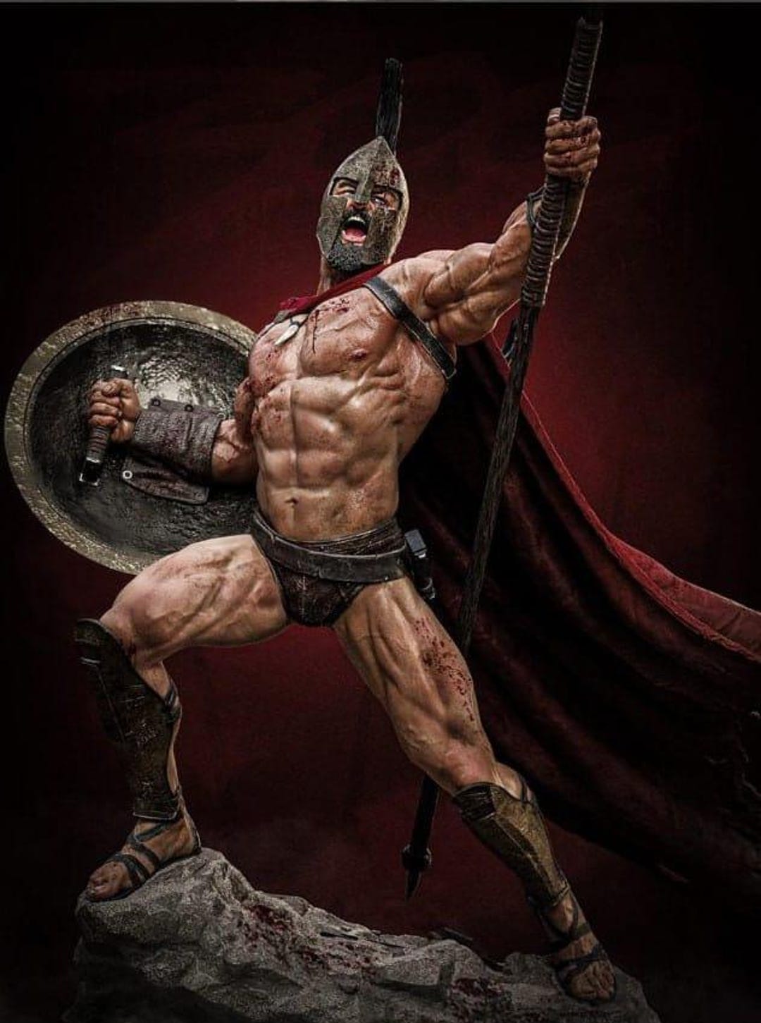 Leonidas Figure 3D STL File - 3D Design 3D Printer Leonidas Statue STL ...