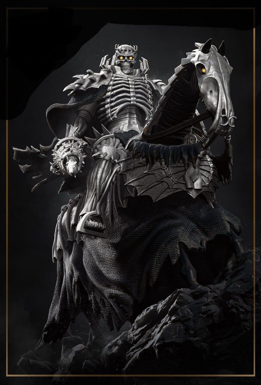 Skull Knight Figure 3D STL File - 3D Design 3D Printer Skull Knight STL ...