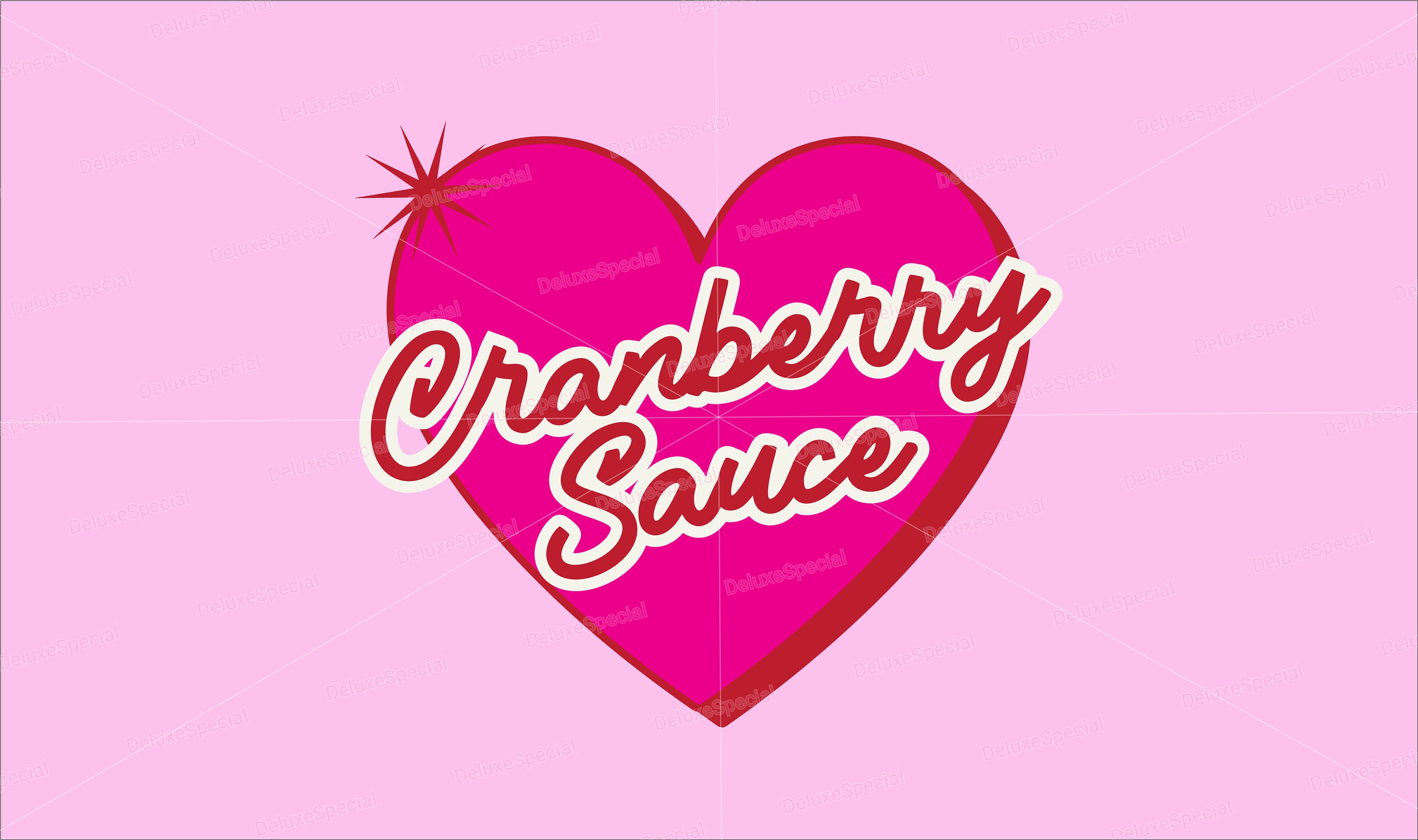 Cranberry Sauce SVG PNG Bundle Thanksgiving Food Heart Retro Editable ...