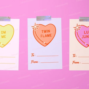 Printable Valentines PDF Bundle Funny Valentine Trendy Valentine Card ...