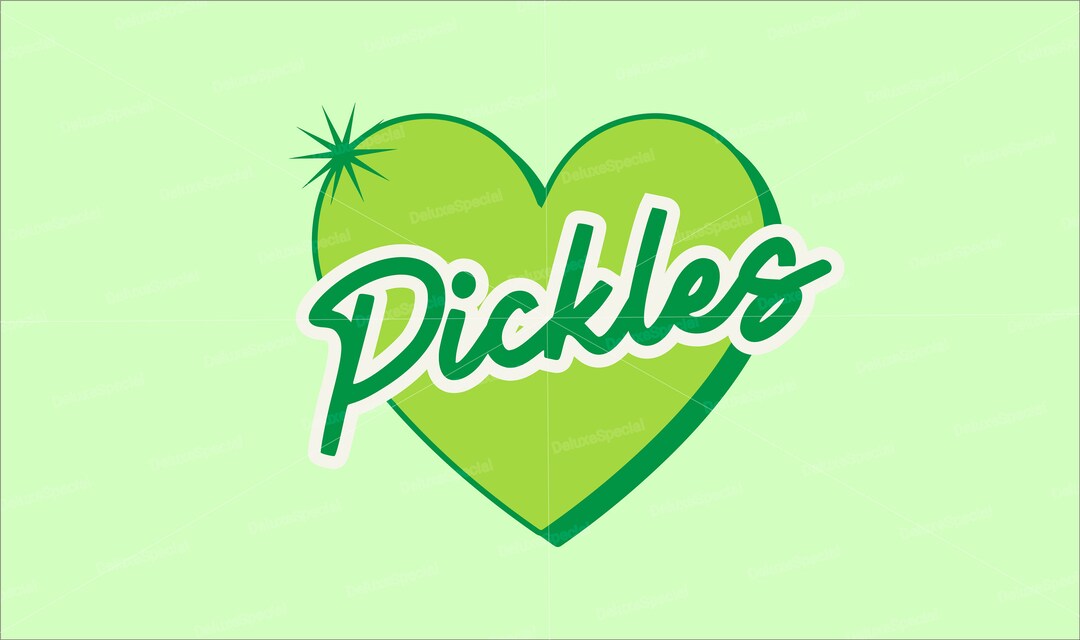 Pickles SVG PNG Cute Funny Food Pickle Lover Heart Love Vintage Retro ...