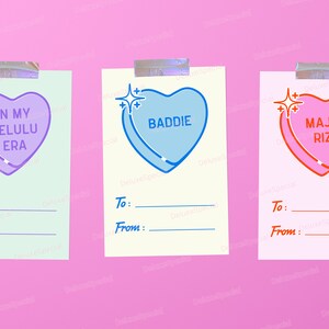 Printable Valentines PDF Bundle Funny Valentine Trendy Valentine Card ...