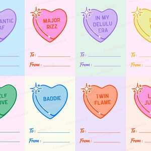 Printable Valentines PDF Bundle Funny Valentine Trendy Valentine Card ...