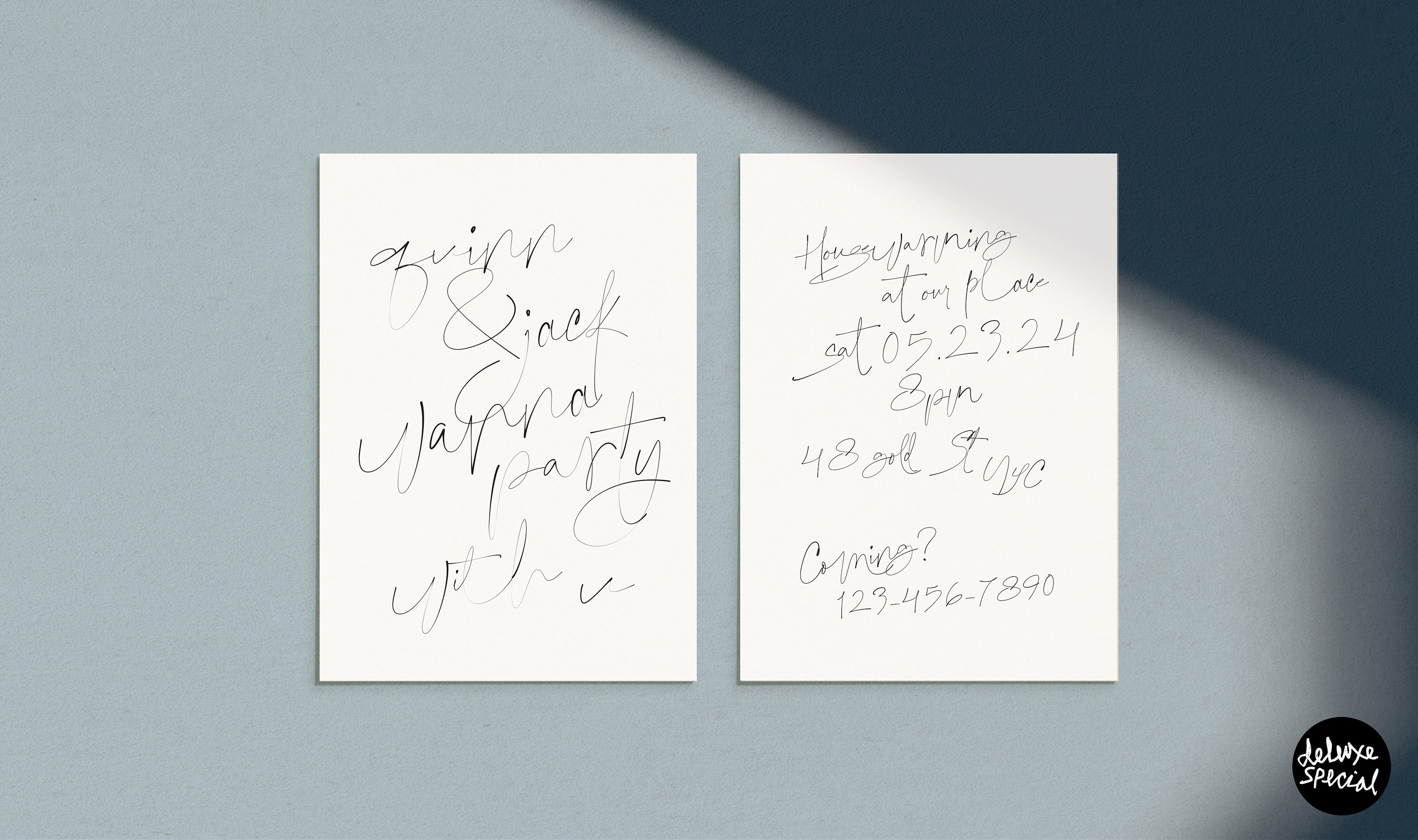 Handwritten Invitation Personalized Invitation Let's Party - Etsy