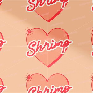 Shrimp SVG PNG Cute Funny Food Seafood Lover Heart Love Retro Editable ...