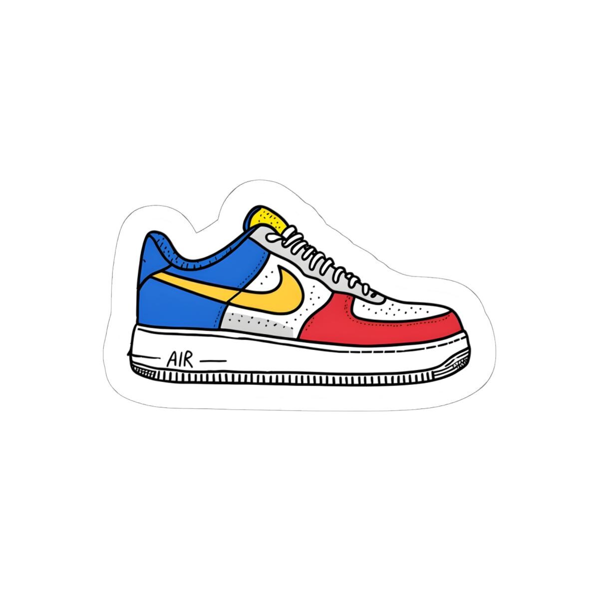 Colorful Sneaker Dunks Stickers - Cool Vinyl Decals for Laptops, Water ...