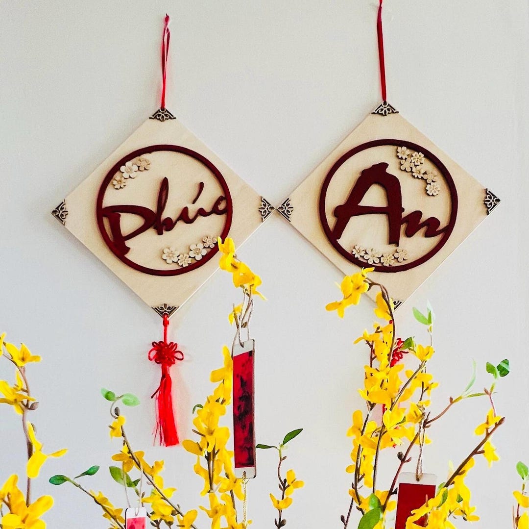 Vietnamese Decorative Wood Board Decor, Gift for Vietnamese, Vietnamese ...