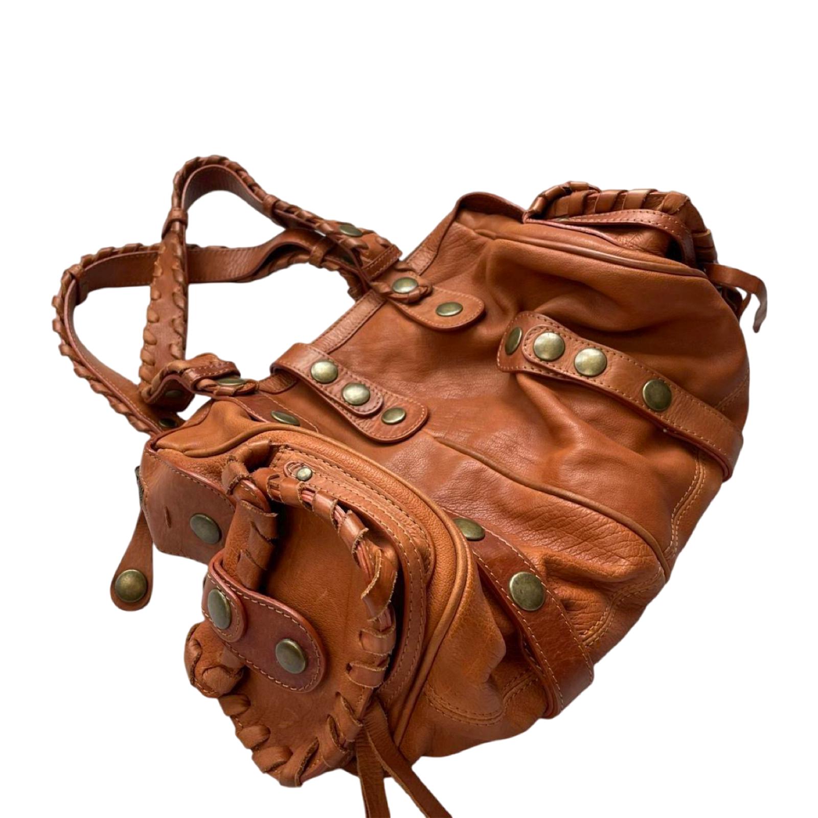 Chloé Silverado Cognac Brown Leather Bag F04 - Etsy