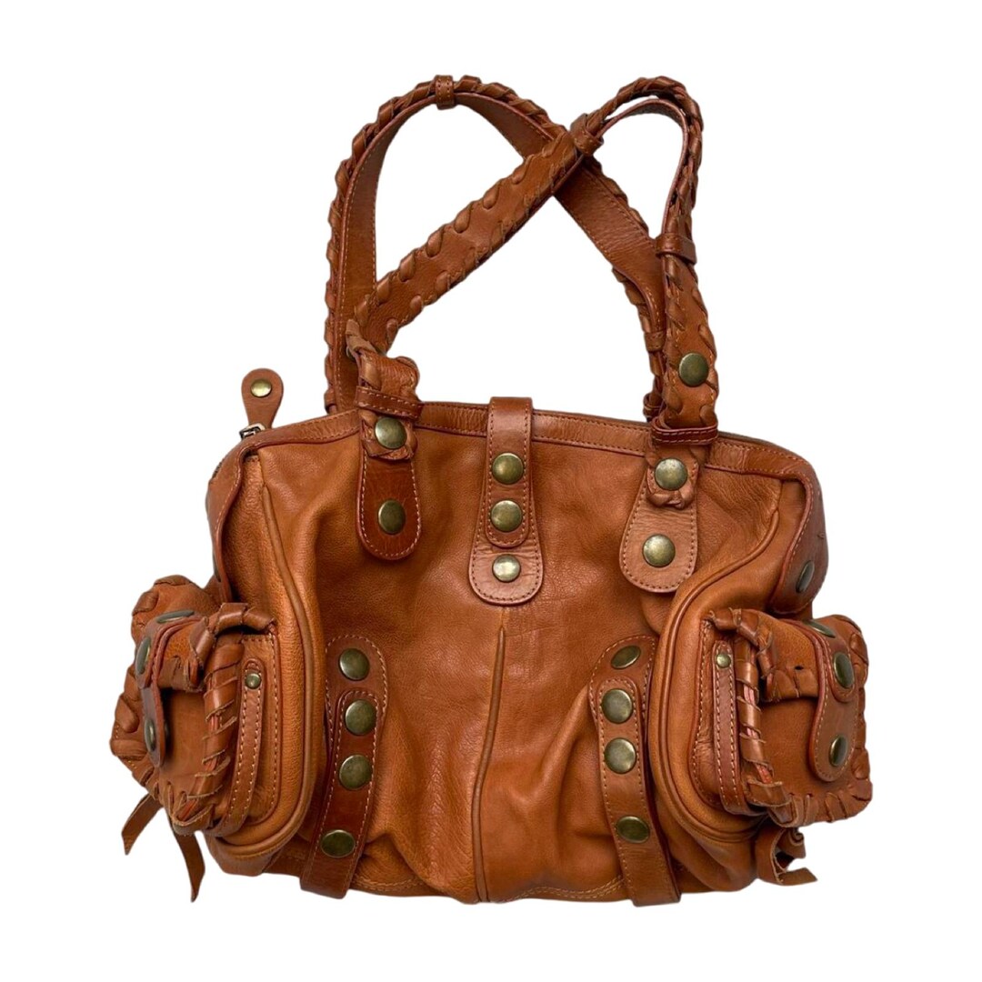 Chloé Silverado Cognac Brown Leather Bag F04 - Etsy
