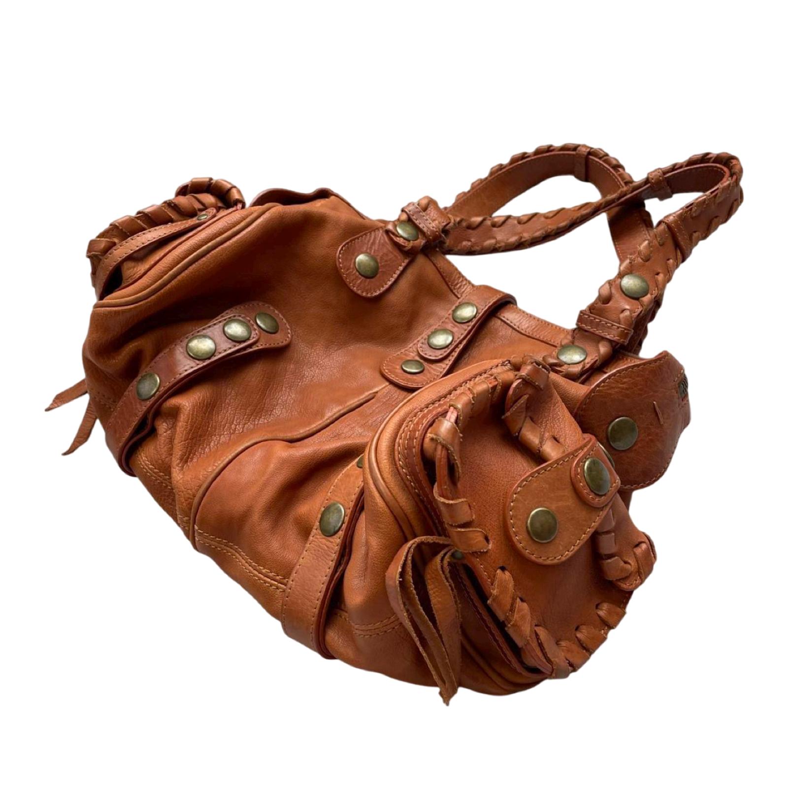 Chloé Silverado Cognac Brown Leather Bag F04 - Etsy