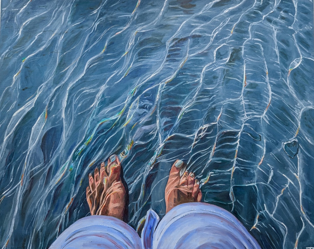 Ripple Effect- Original Oil Painting, Water Beach Calming - Etsy