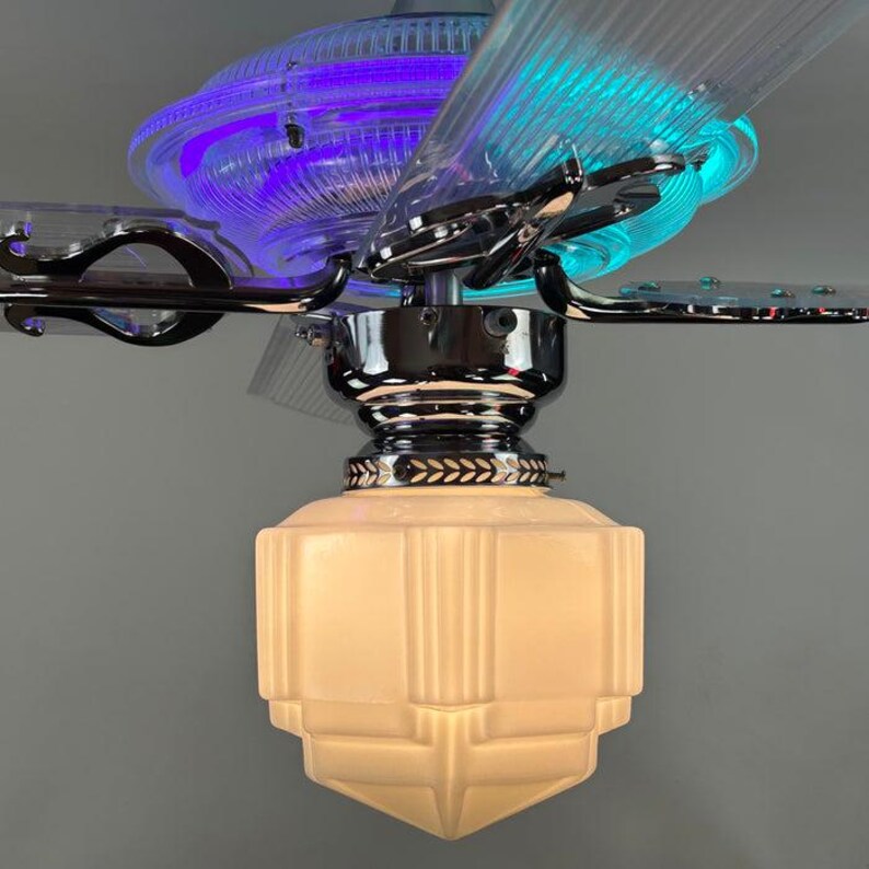 TURQUOISE & PURPLE Neon Ceiling Fan - Etsy