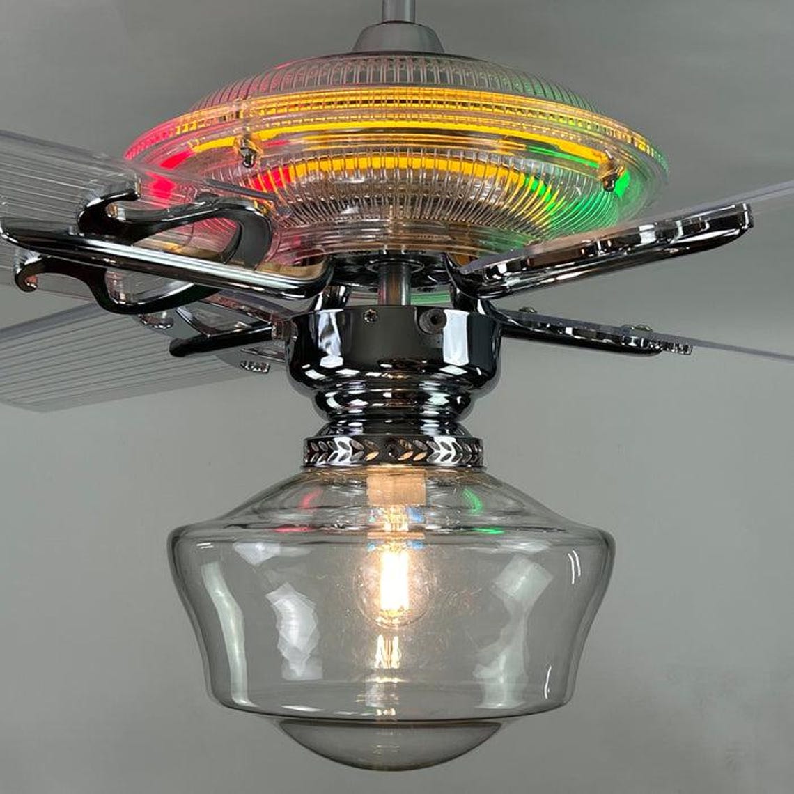 SMOKESHOP RASTA Neon Ceiling Fan - Etsy
