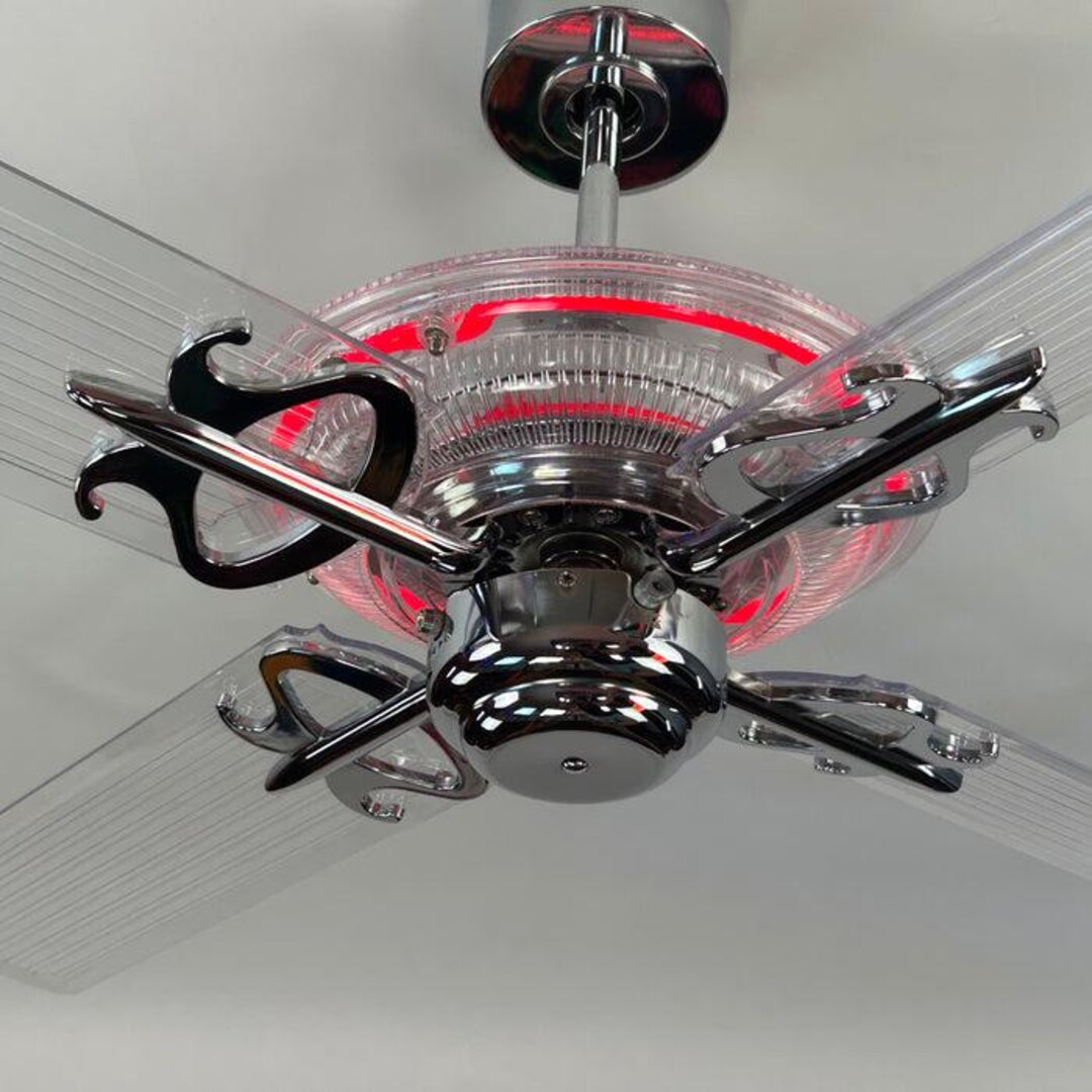 RUBY Neon Ceiling Fan - Etsy