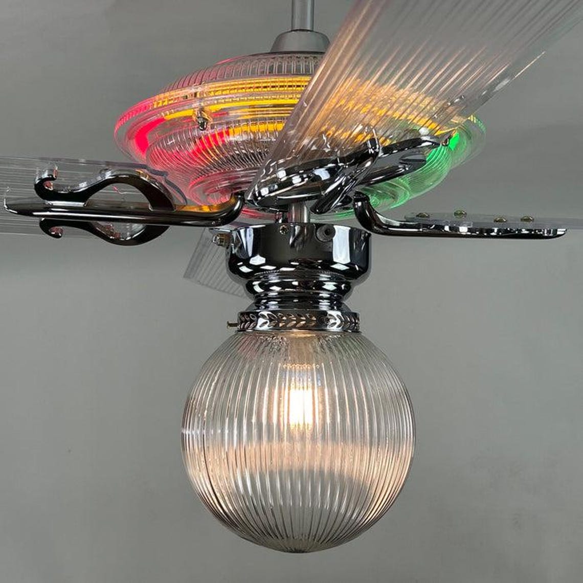 SMOKESHOP RASTA Neon Ceiling Fan - Etsy
