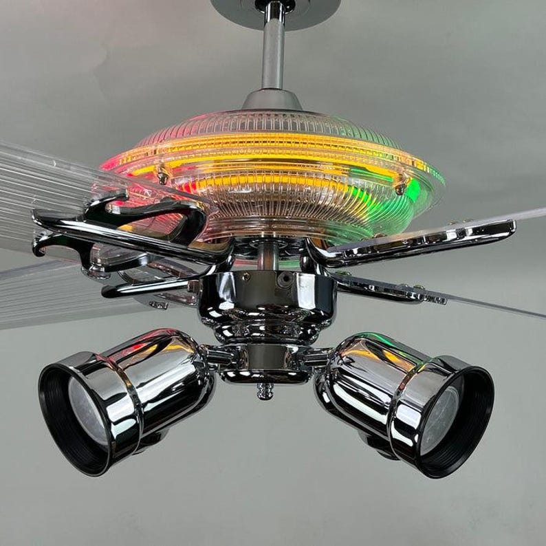 SMOKESHOP RASTA Neon Ceiling Fan - Etsy