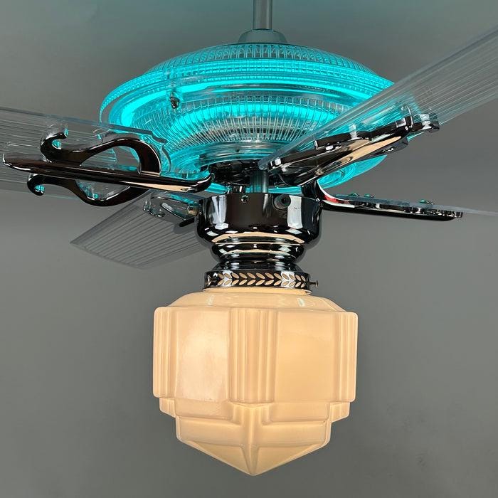TURQUOISE Neon Ceiling Fan - Etsy