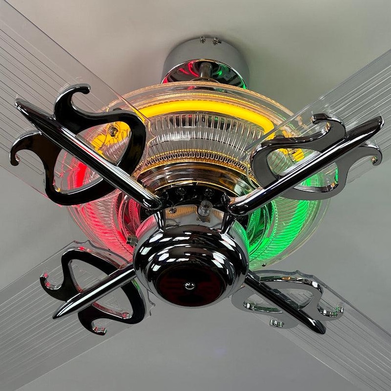 SMOKESHOP RASTA Neon Ceiling Fan - Etsy