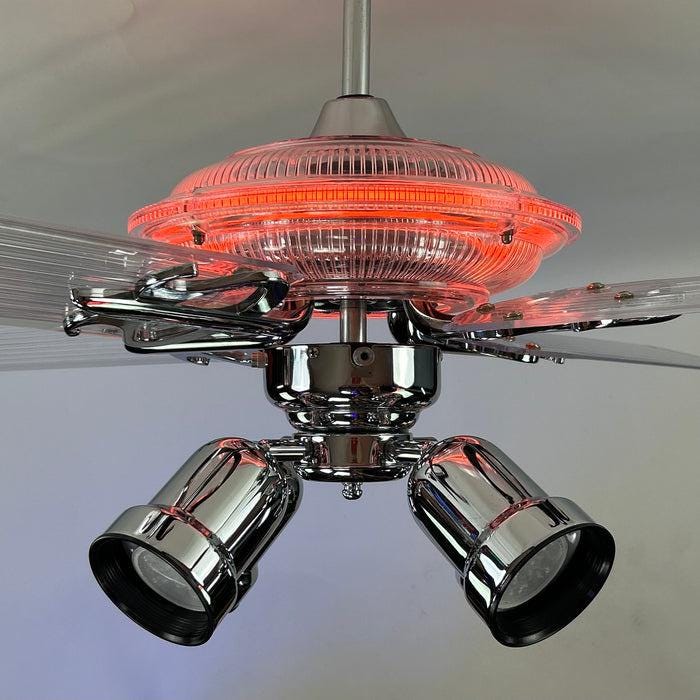 TANGERINE Neon Ceiling Fan - Etsy