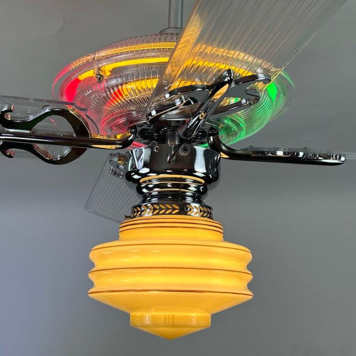SMOKESHOP RASTA Neon Ceiling Fan - Etsy