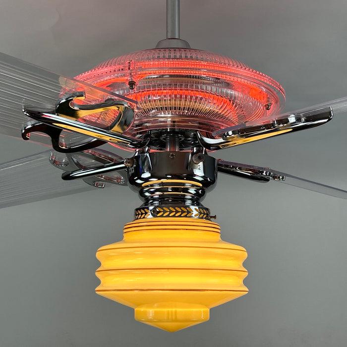 TANGERINE Neon Ceiling Fan - Etsy