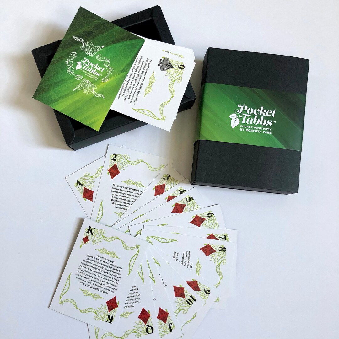 Pocket Tabbs™ Positivity Playing Cards - Etsy
