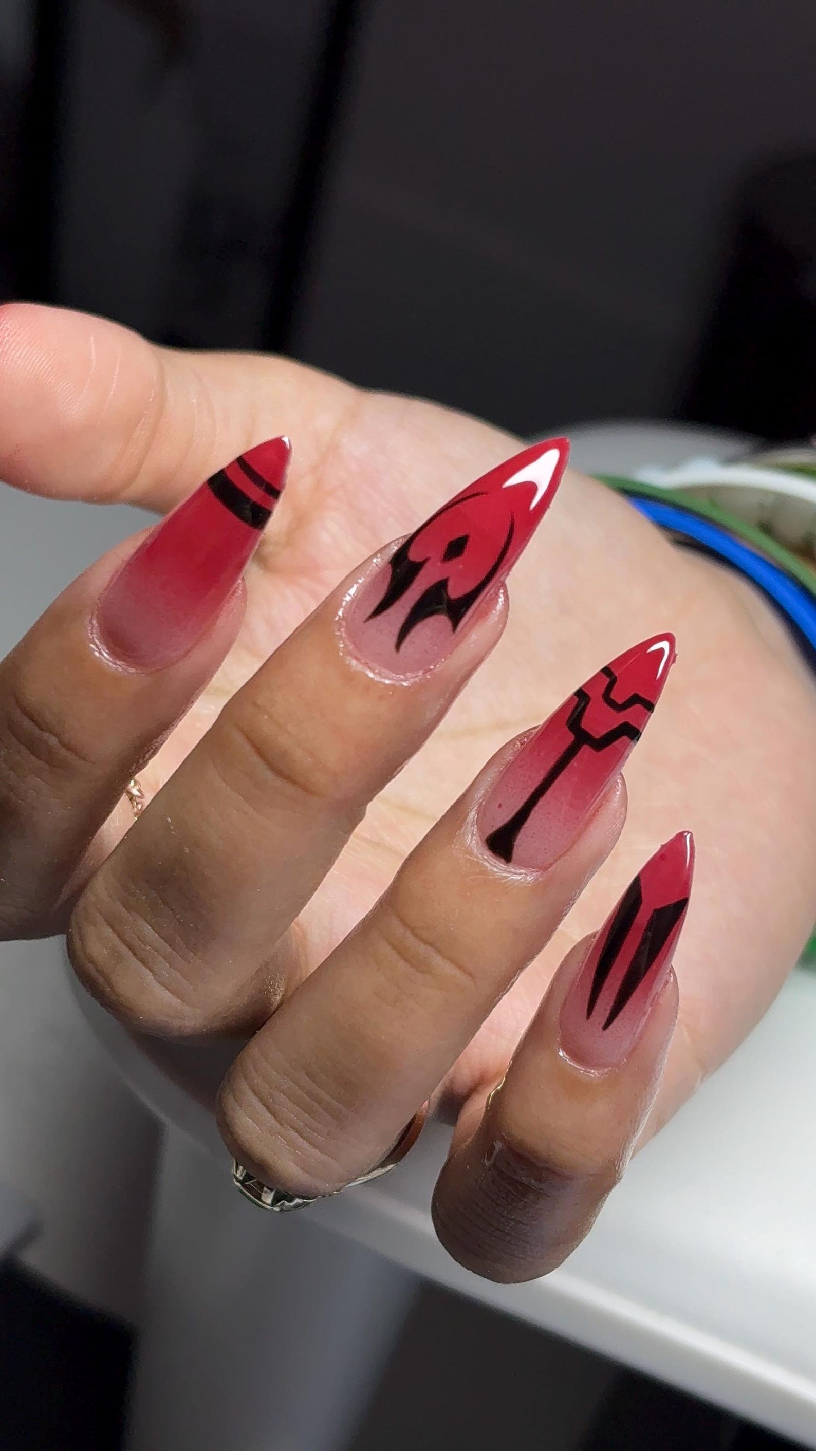 Sukuna Inspired Press on Nails – Jujutsu Kaisen Anime Nails | Hand ...