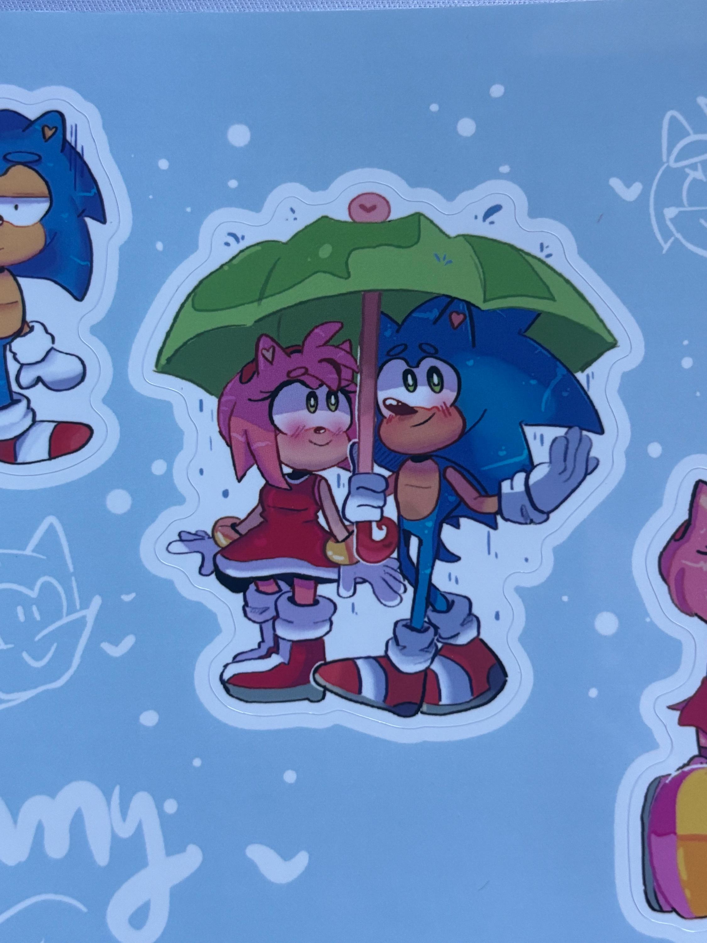 SONAMY STICKER SHEET !! 5x7” Vinyl Sonic Stickers !! - Etsy